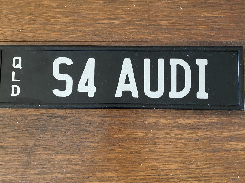 S4 AUDI (Audi) Number Plates For Sale, QLD - MrPlates