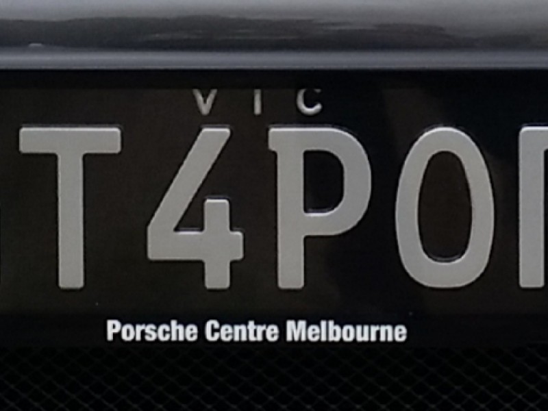 GT4POR (Porsche Cayman GT4) Number Plates For Sale, VIC - MrPlates