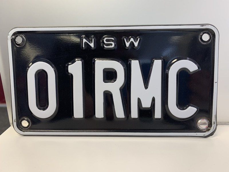 01RMC (RebelsMotorcycleClub) Number Plates For Sale, NSW - MrPlates