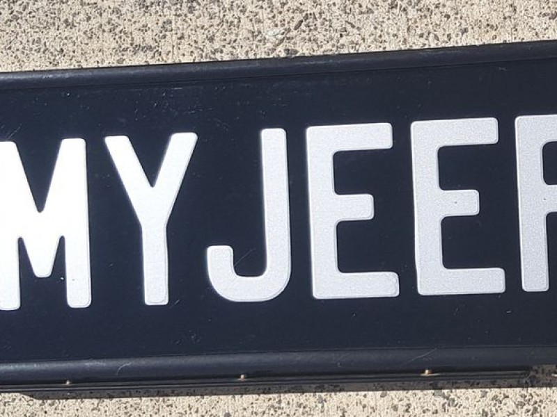 MYJEEP (Proud JEEP Owner) Number Plates For Sale, QLD - MrPlates