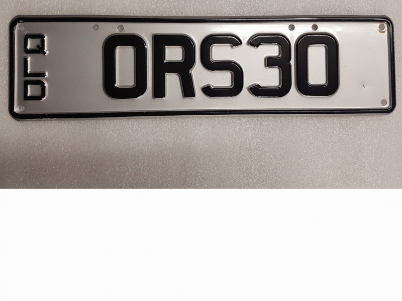 ORS30 (RS3) Number Plates For Sale, QLD - MrPlates