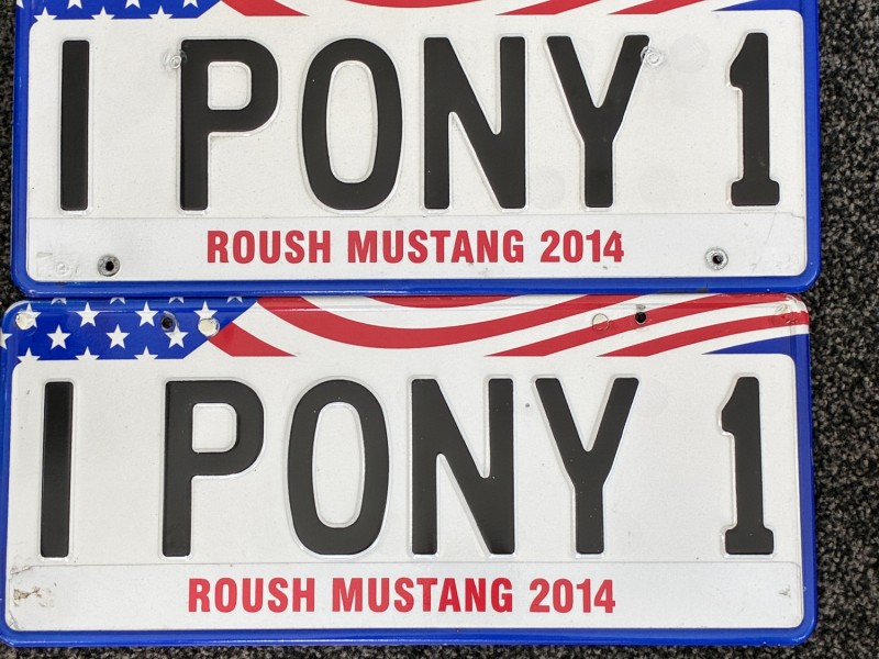 I PONY 1 (Mustang Plates) Number Plates For Sale - MrPlates