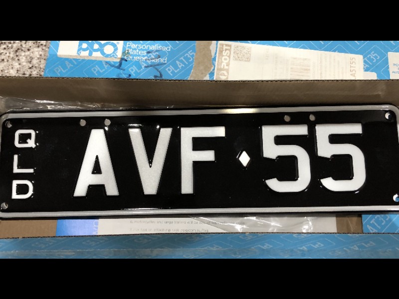 AVF55 (A Vf Ss) Number Plates For Sale, QLD - MrPlates