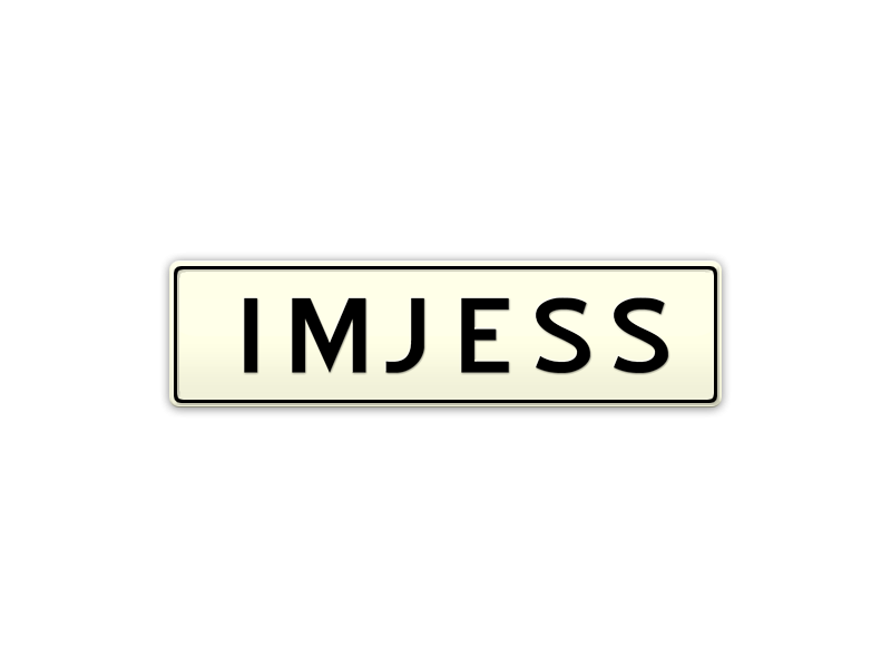 IMJESS (IM JESS) Number Plates For Sale - MrPlates