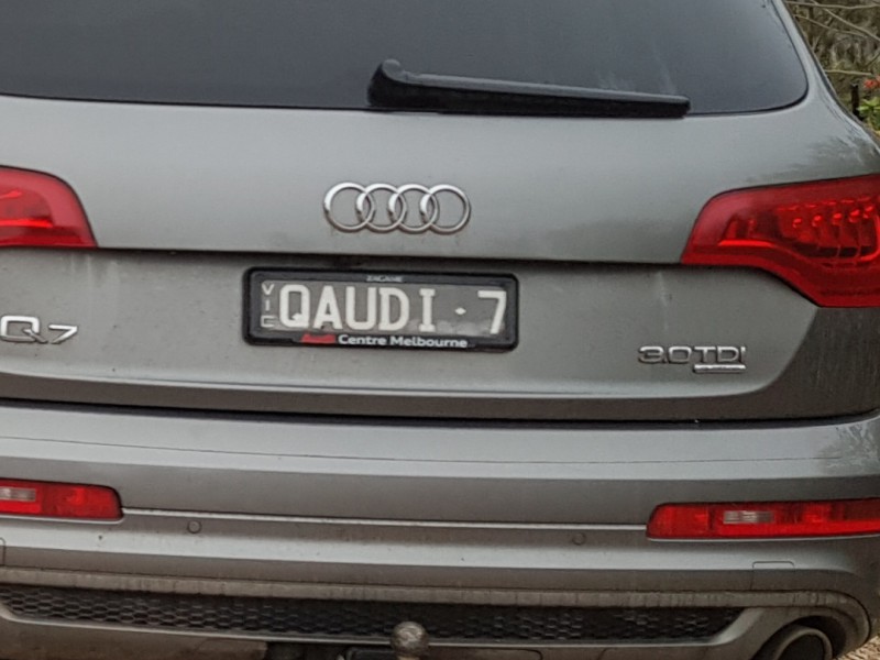 QAUDI 7 (Audi Q7) Number Plates For Sale, VIC - MrPlates