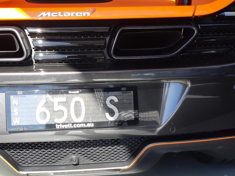 650S (650S McLaren) Number Plates For Sale, NSW - MrPlates