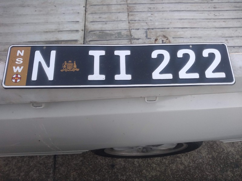 N II 222 (N=NSW II 222=8 NUMERICAL) Number Plates For Sale, NSW - MrPlates