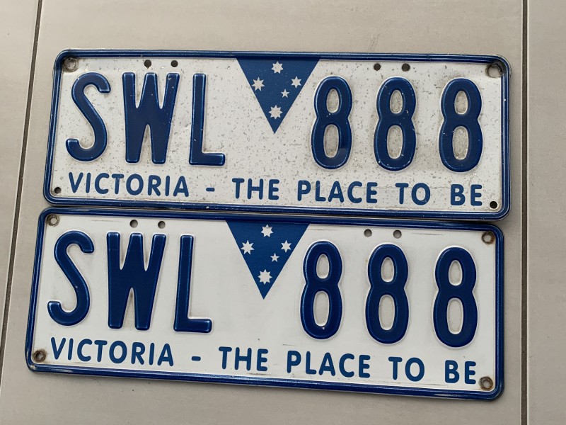 SWL 888 Number Plates For Sale, VIC - MrPlates