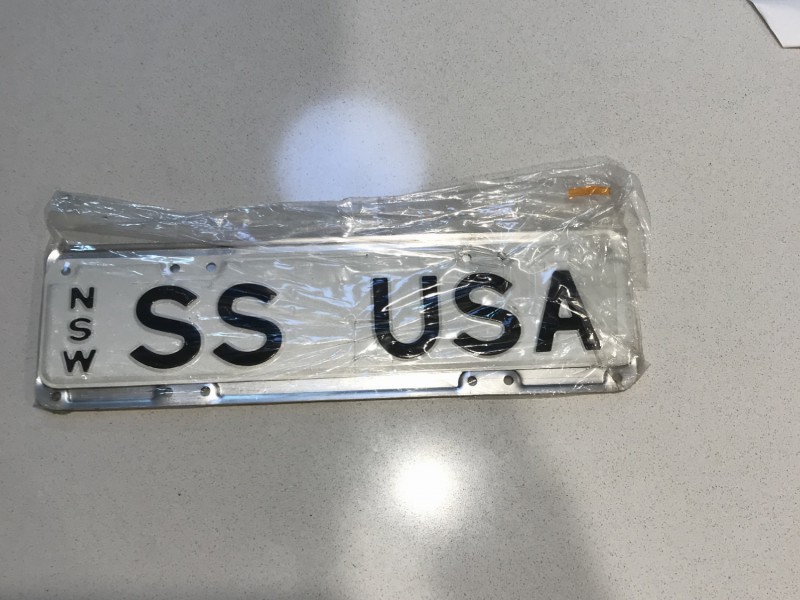 SS USA Number Plates For Sale, NSW - MrPlates