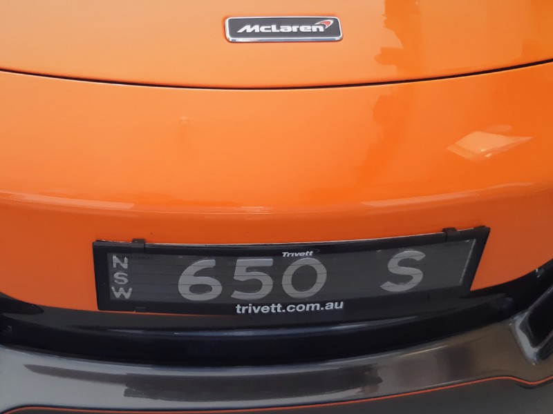 650S (650S McLaren) Number Plates For Sale, NSW - MrPlates