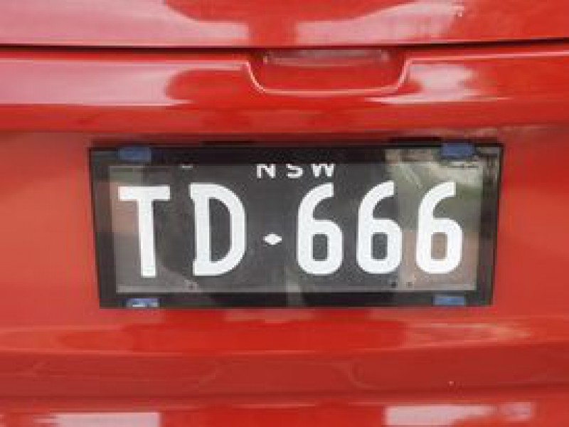 TD 666 (The Devil 666) Number Plates For Sale, NSW - MrPlates