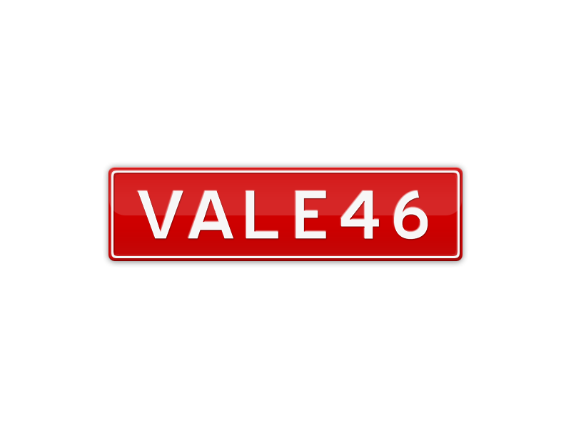 VALE46 (Valentino Rossi 46) Number Plates For Sale, VIC - MrPlates