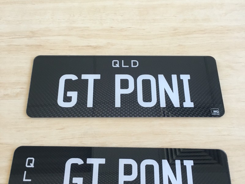 GT PONI (Ford Mustang) Number Plates For Sale, QLD - MrPlates