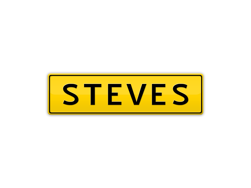 STEVES (STEVE'S) Number Plates For Sale, NSW - MrPlates
