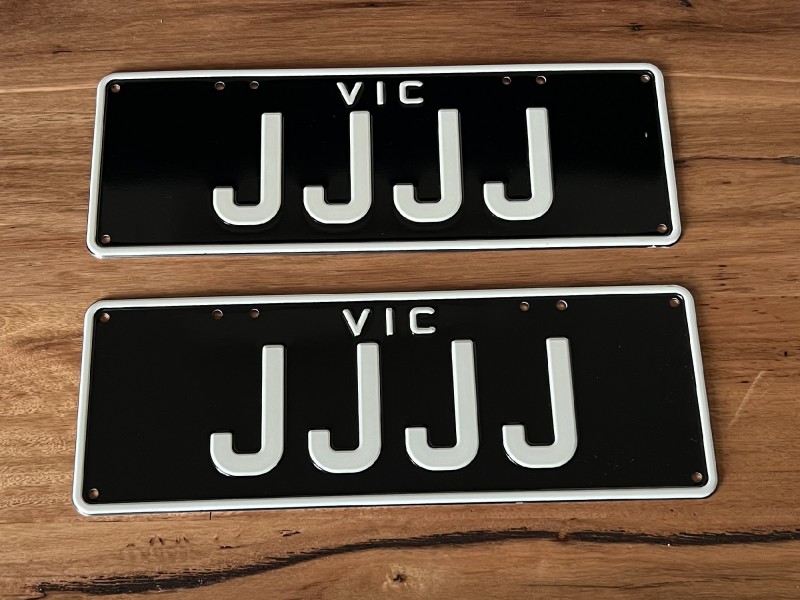 JJJJ Number Plates For Sale, VIC - MrPlates