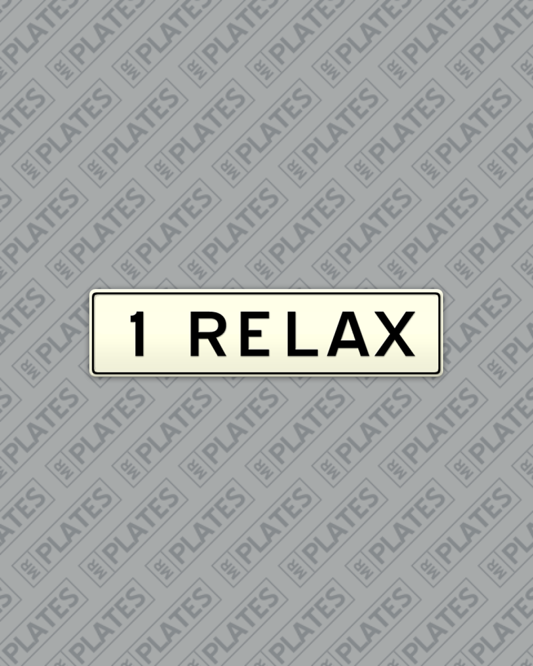 1 RELAX Number Plates For Sale - MrPlates