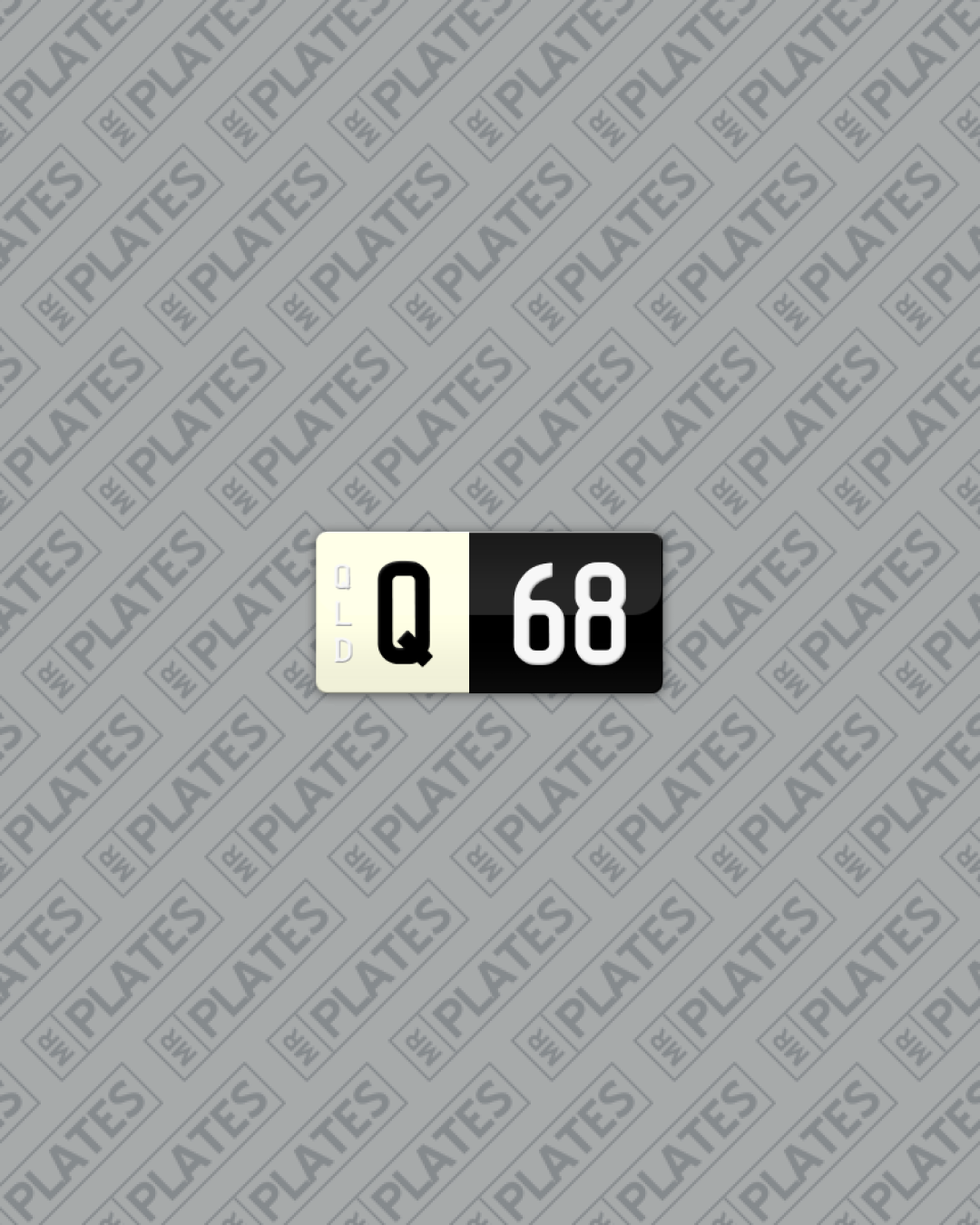 Q68 Number Plates For Sale, QLD - MrPlates