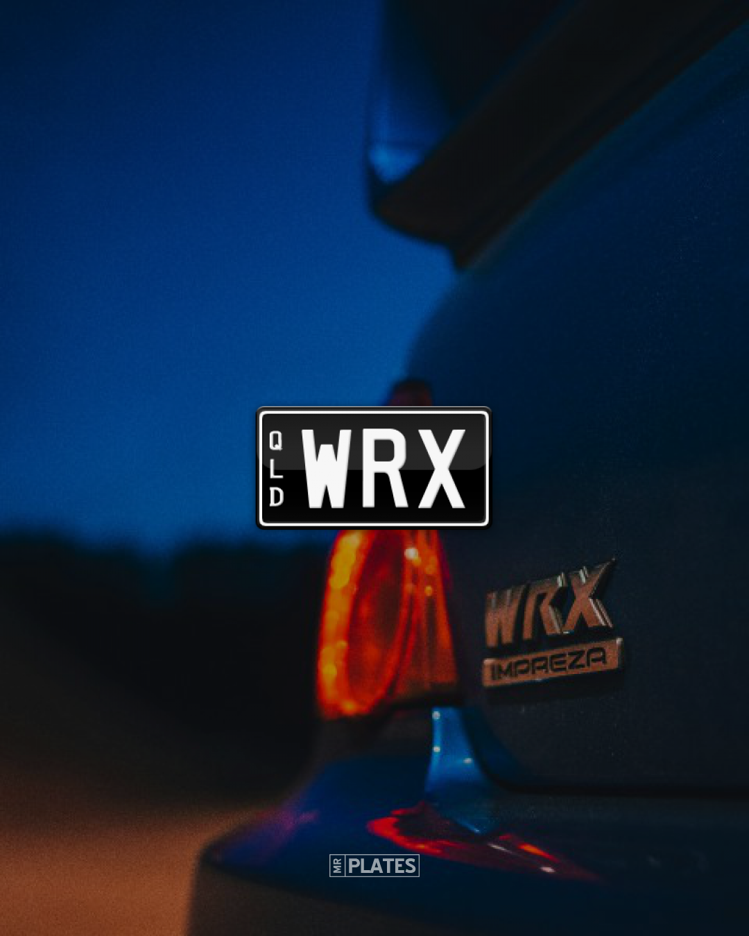 WRX (WRX Car Owner) Number Plates For Sale, QLD - MrPlates