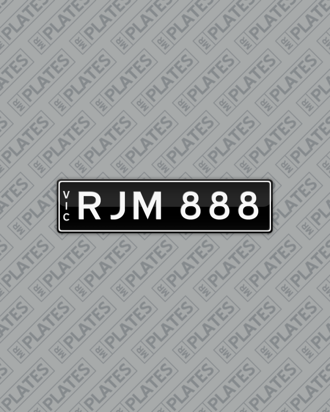 RJM 888 Number Plates For Sale, VIC - MrPlates