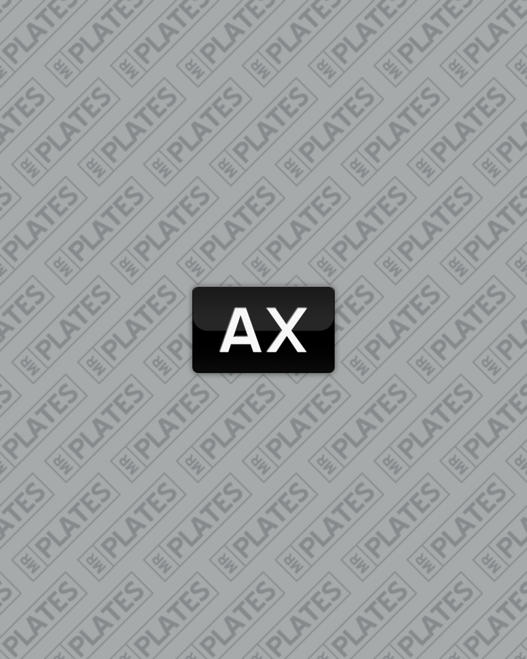 AX Number Plates For Sale, VIC - MrPlates