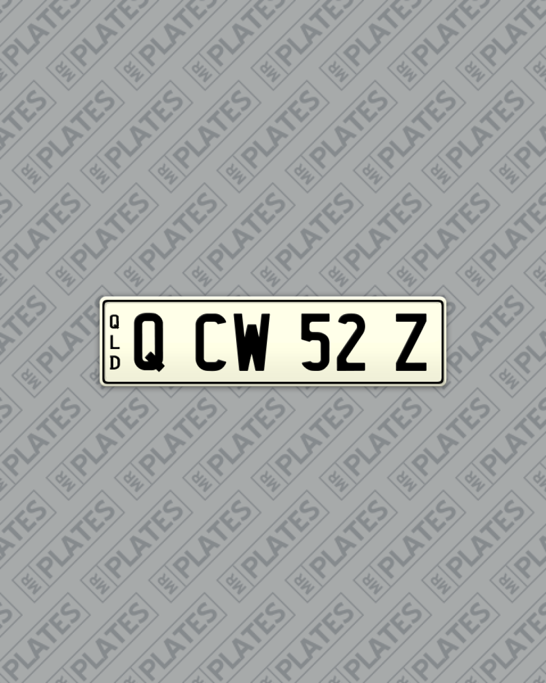 Q CW 52 Z Number Plates For Sale, QLD - MrPlates