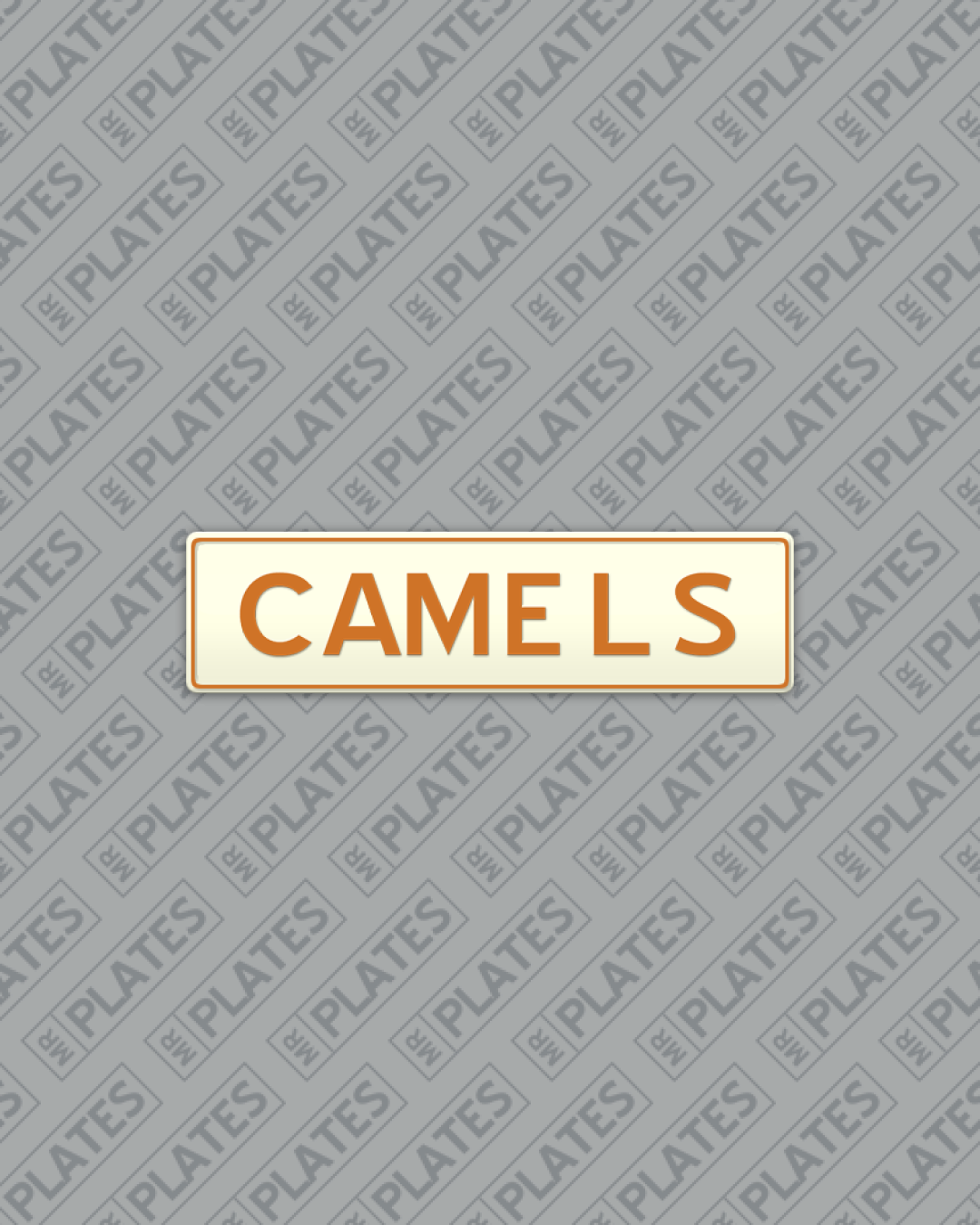CAMELS (Animal) Number Plates For Sale, NT - MrPlates