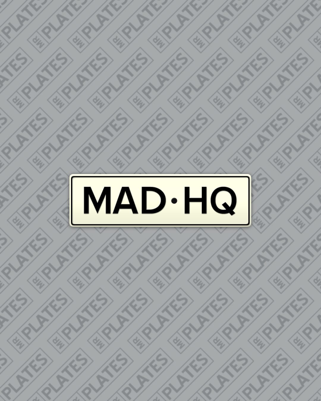 MAD.HQ Number Plates For Sale, WA - MrPlates