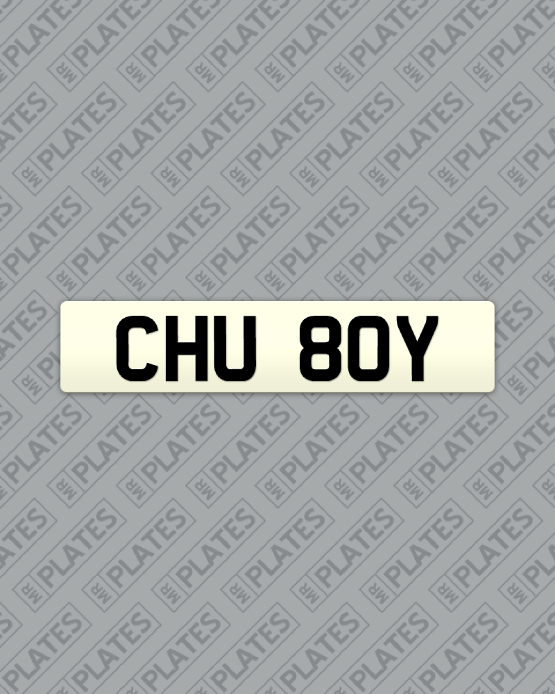 CHU 80Y (Chubby chubs chub bo) Number Plates For Sale - MrPlates
