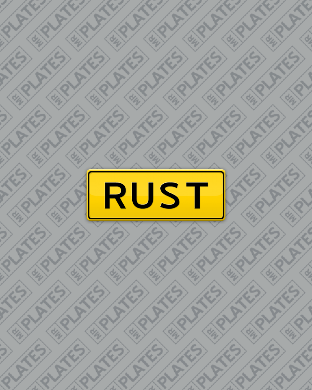 RUST Number Plates For Sale, NSW - MrPlates