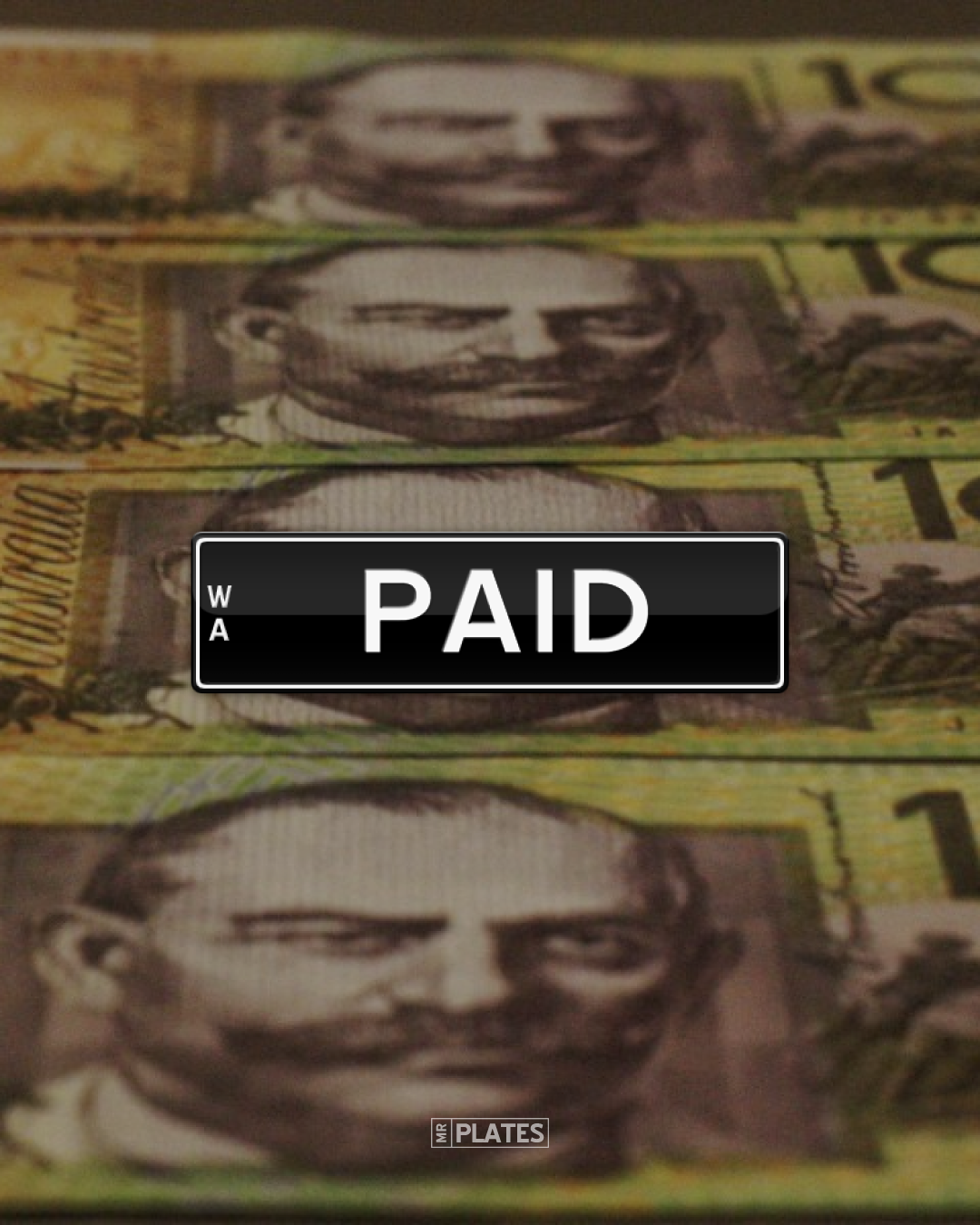 PAID Number Plates For Sale, WA - MrPlates