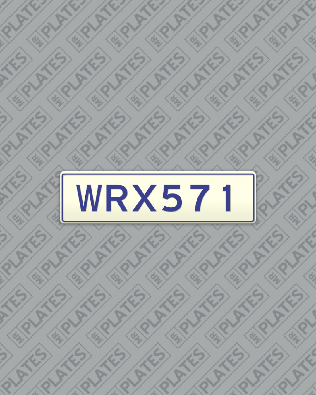 WRX571 (WRX STi) Number Plates For Sale, VIC - MrPlates