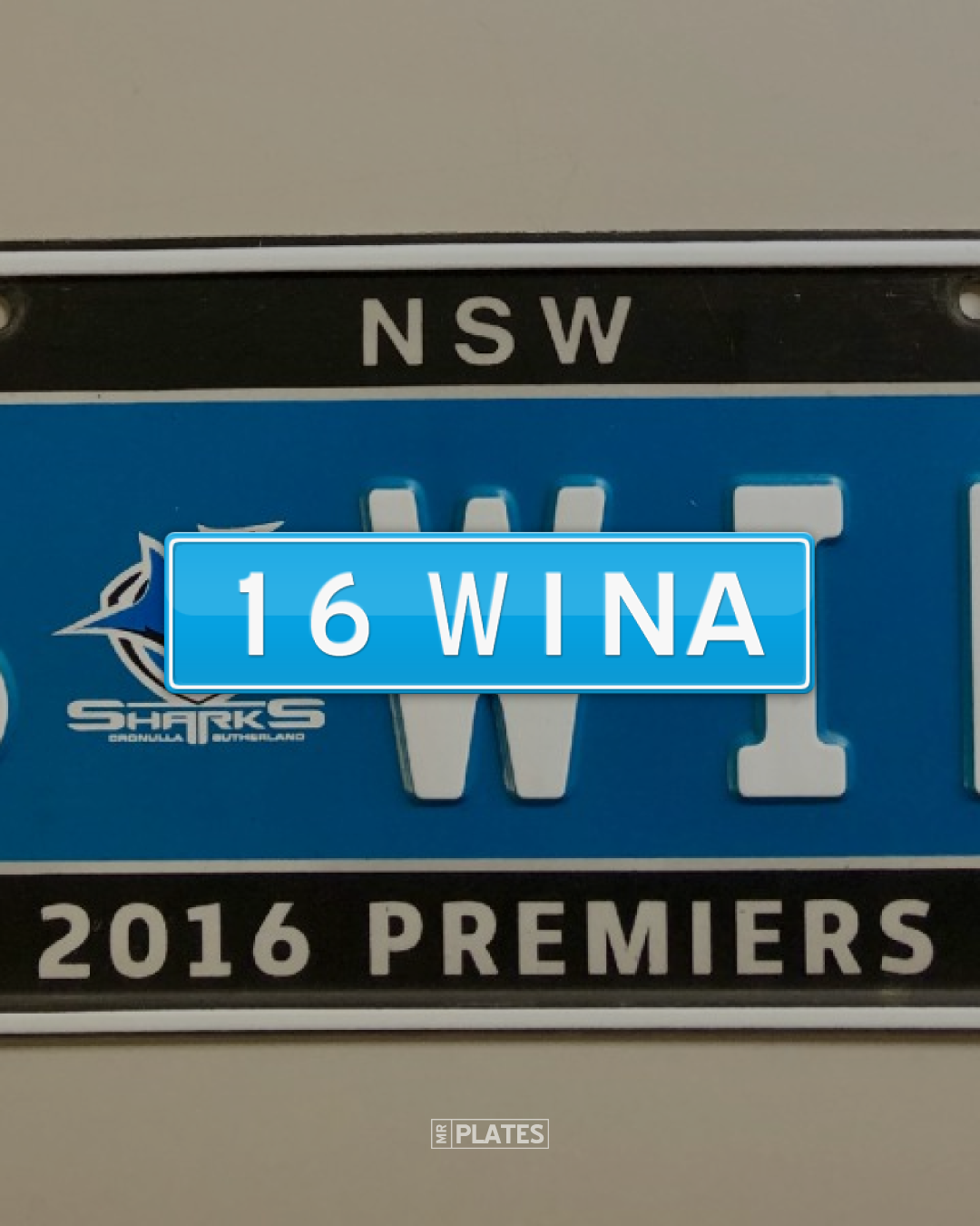 16 WINA (Winner Of 2016 NRL) Number Plates For Sale, NSW - MrPlates