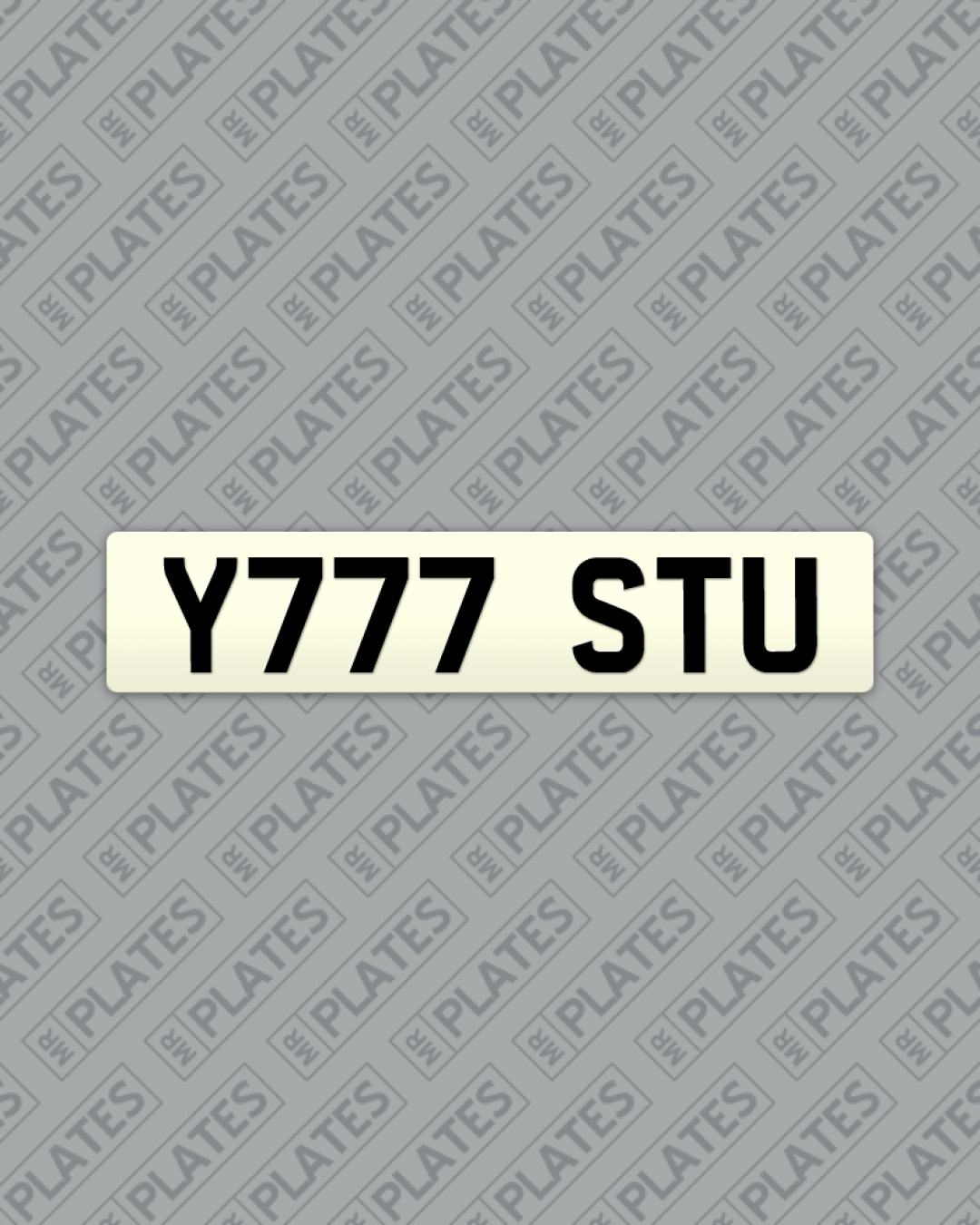 Y777 STU (STU = STUART) Number Plates For Sale - MrPlates