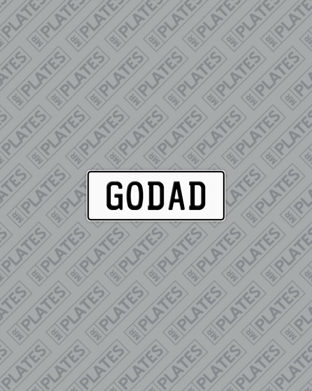 GODAD (Go Dad) Number Plates For Sale - MrPlates
