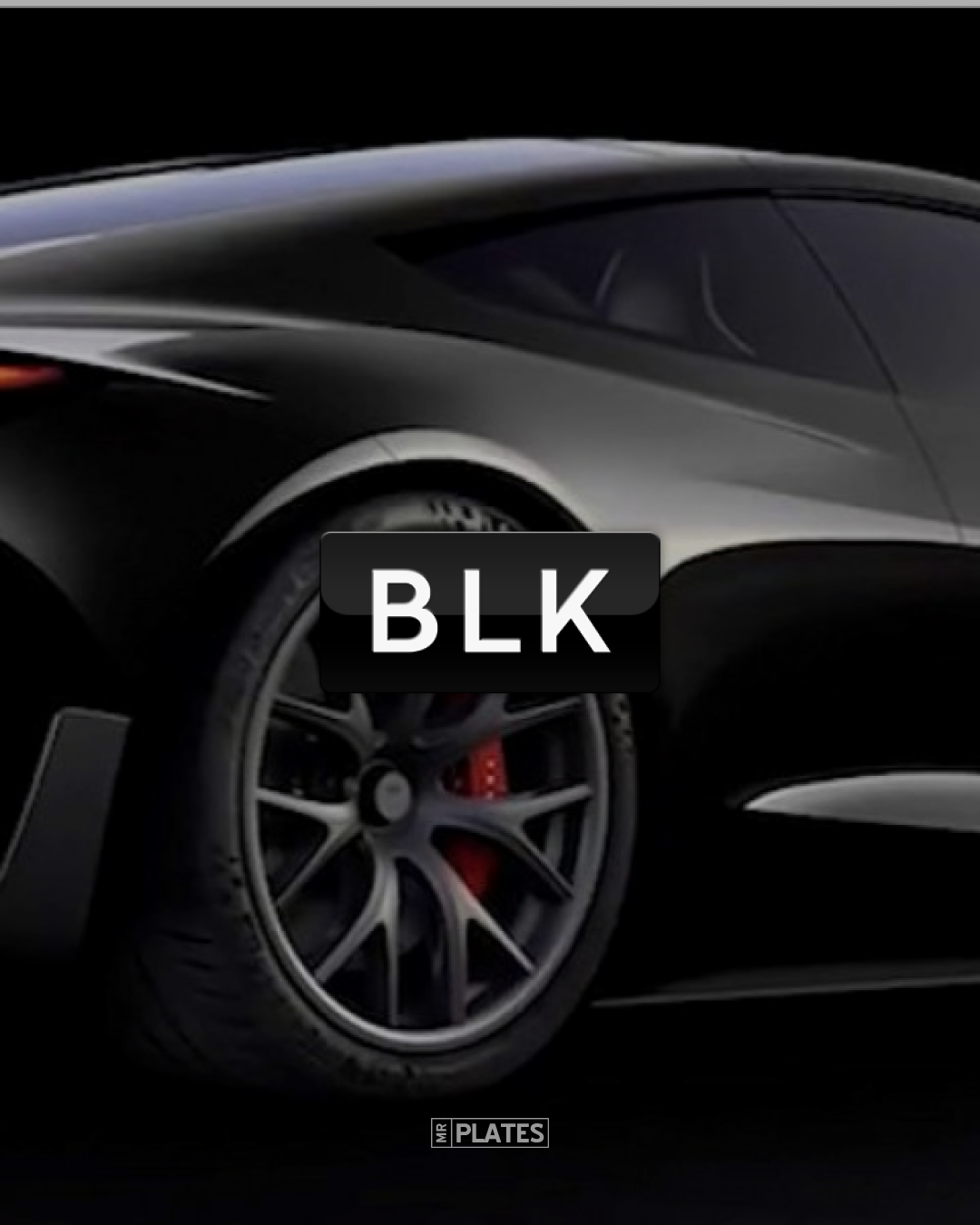 BLK (Black) Number Plates For Sale, VIC - MrPlates