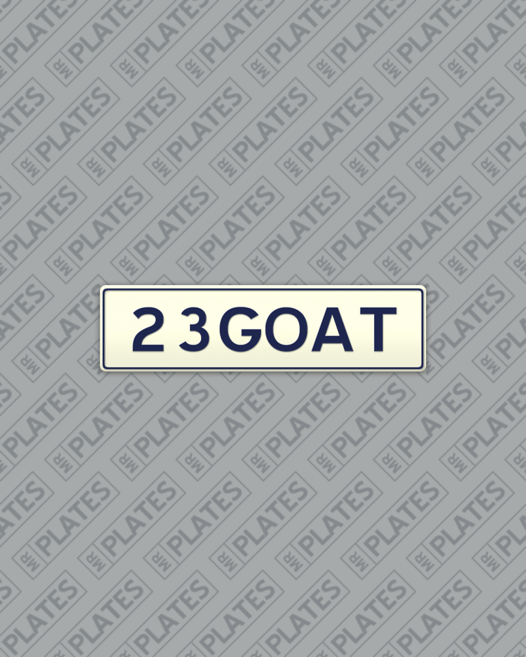 23GOAT (Jordan The GOAT) Number Plates For Sale, VIC - MrPlates