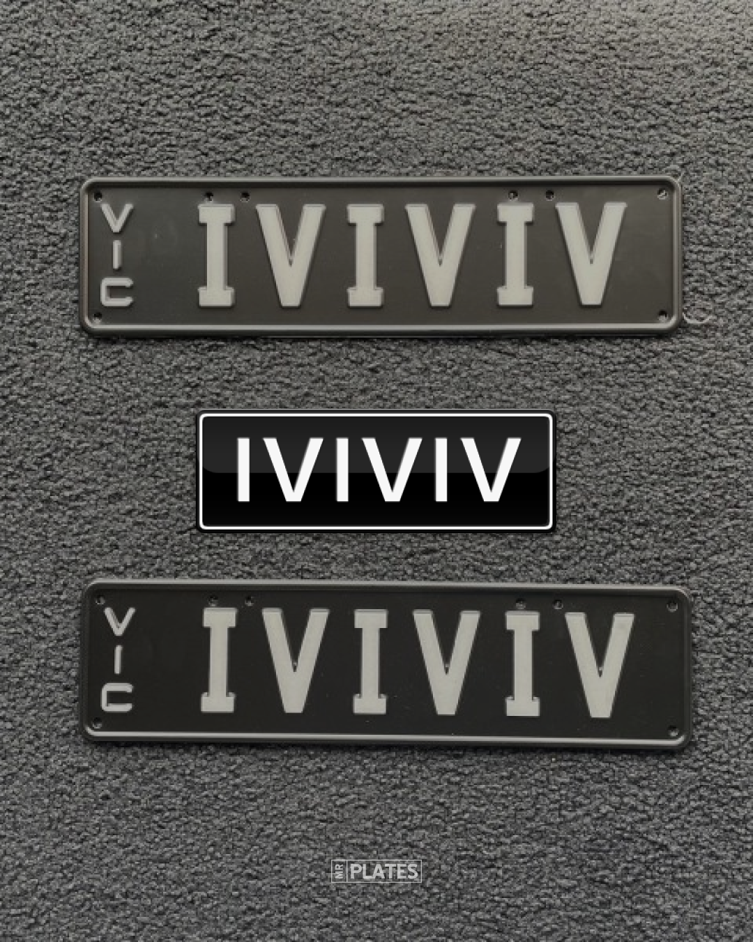 IVIVIV (444 Roman Numerals) Number Plates For Sale, VIC - MrPlates