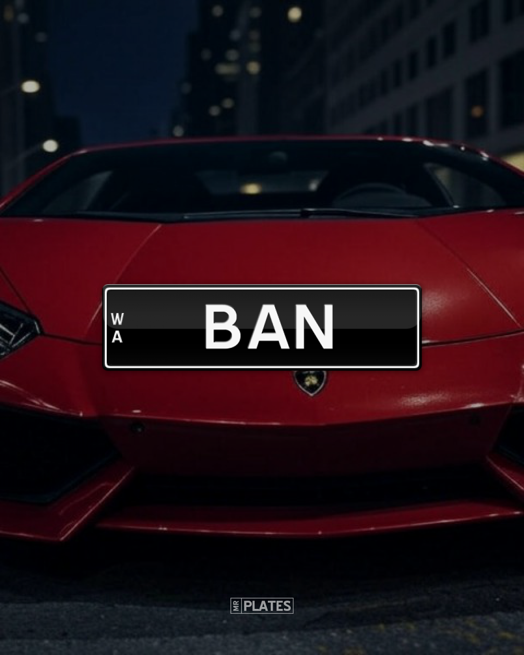 BAN Number Plates For Sale, WA - MrPlates