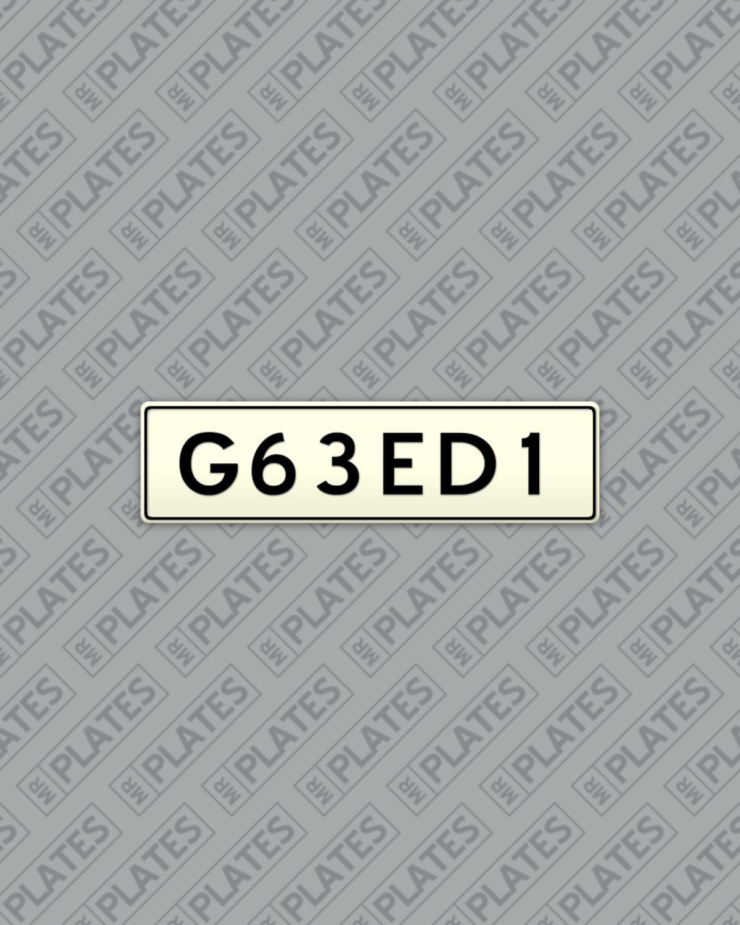 G63ED1 (G63 Edition 1 2019) Number Plates For Sale, NSW - MrPlates