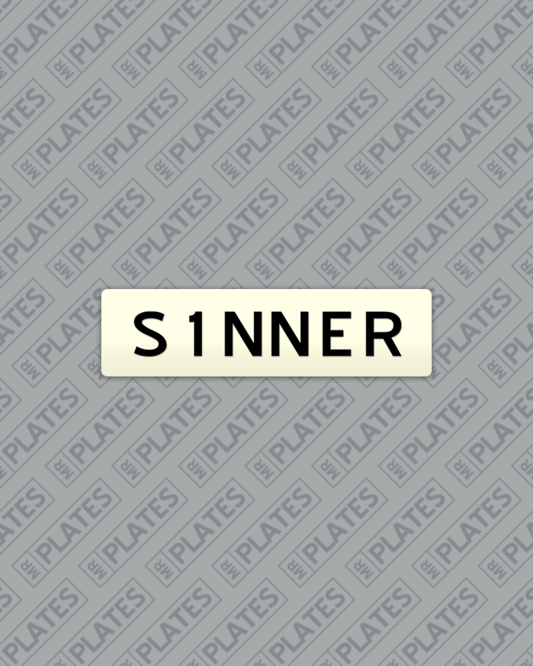 S1NNER (SINNER) Number Plates For Sale, QLD - MrPlates