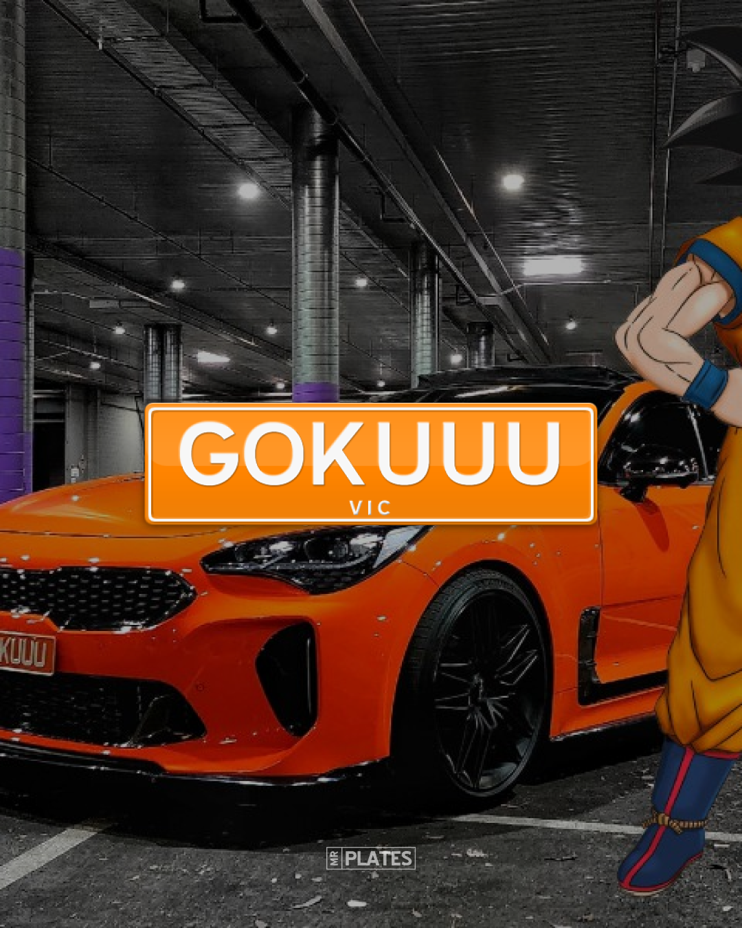 GOKUUU (Goku Dragonball Character. RIP Akira.T) Number Plates For Sale ...