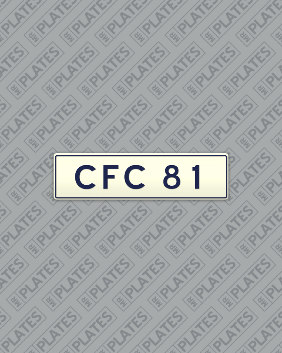 CFC 81 Number Plates For Sale, VIC - MrPlates