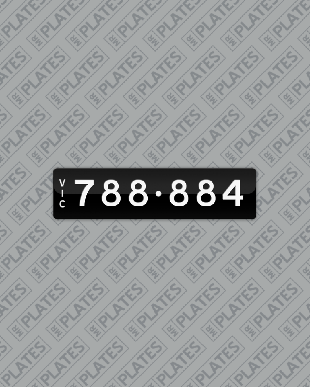 788·884 (Quadruple 8's) Number Plates For Sale, VIC - MrPlates