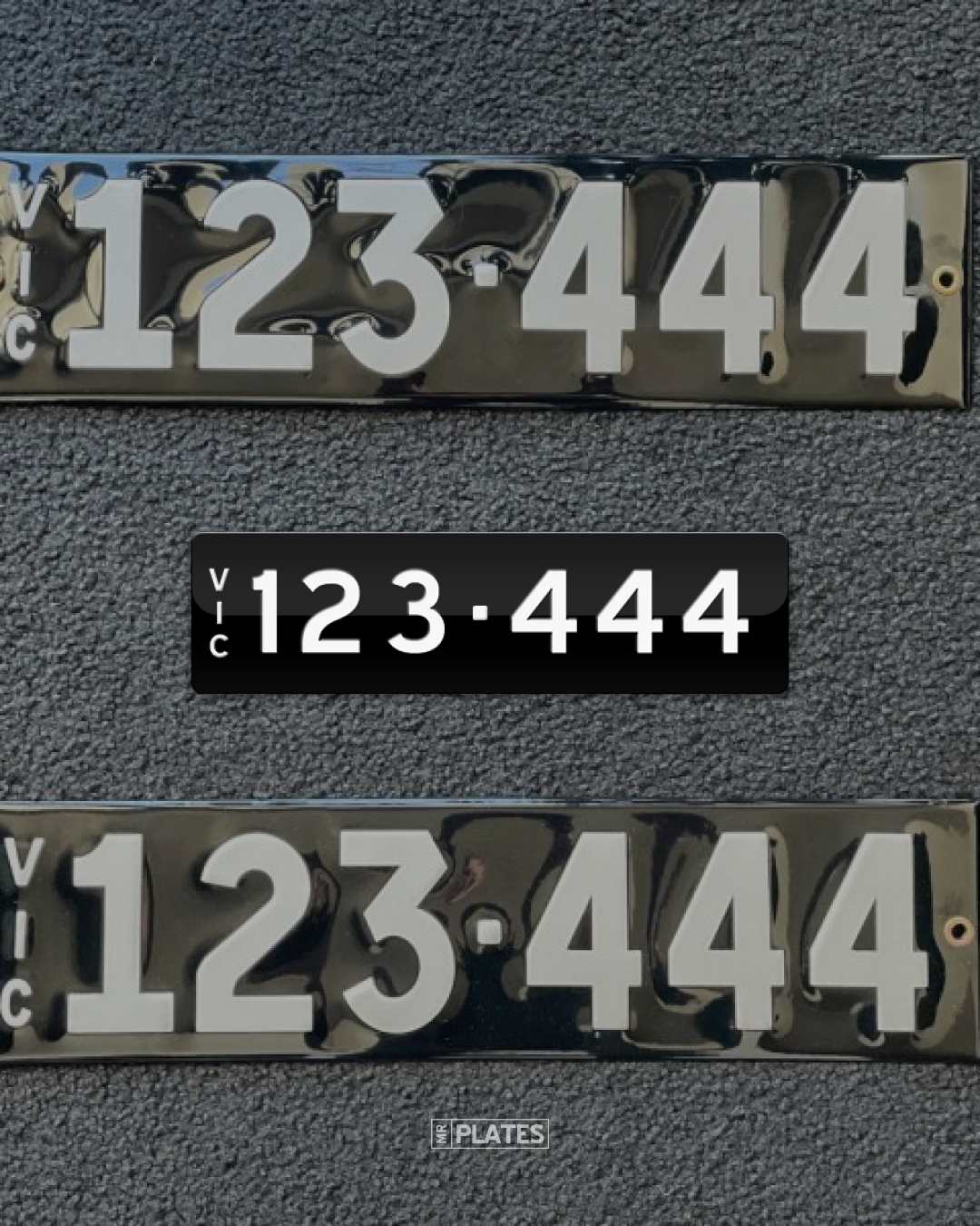 123·444 (123 444) Number Plates For Sale, VIC - MrPlates