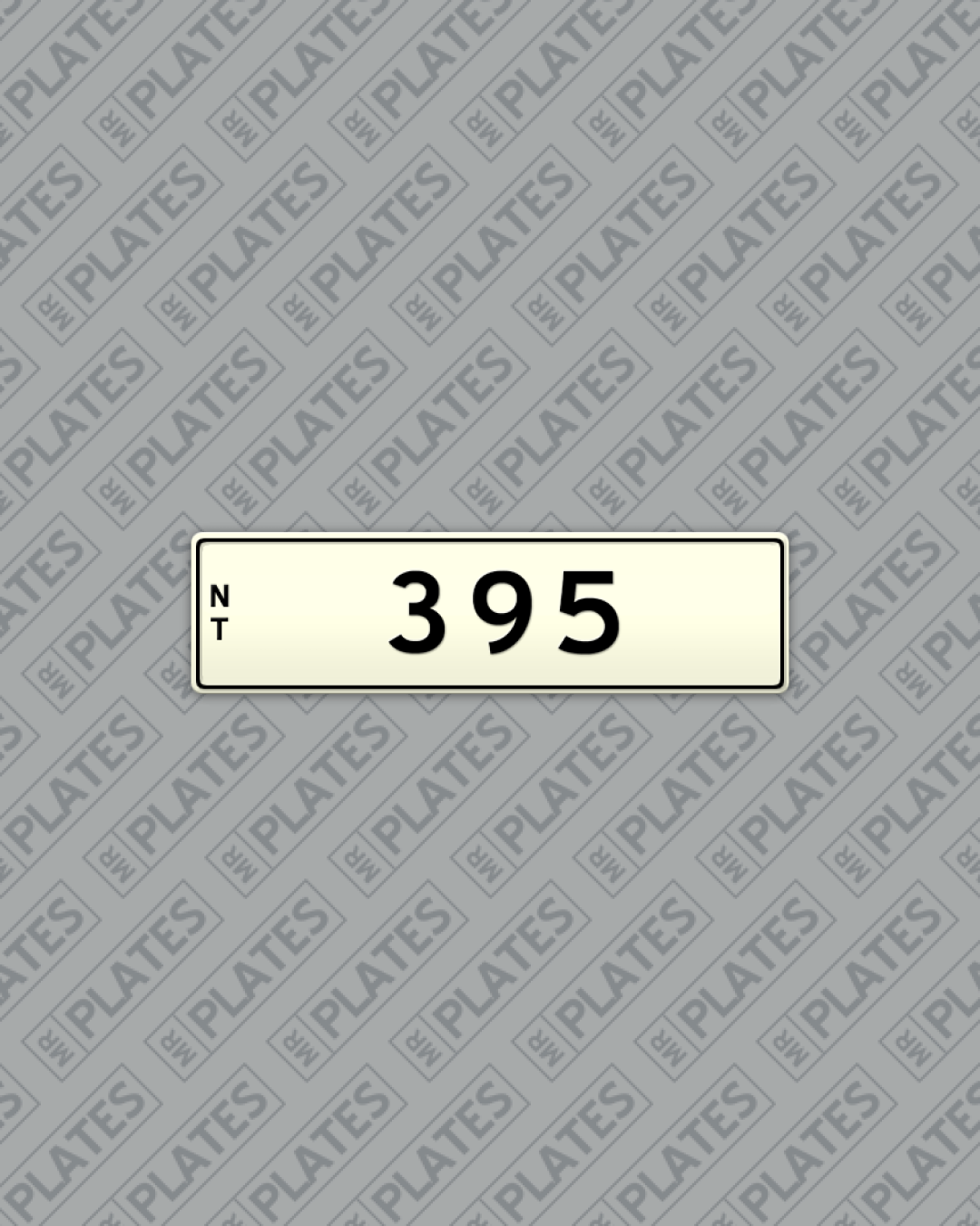 395 (Number) Number Plates For Sale, NT - MrPlates