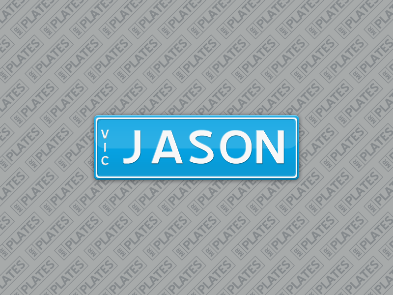 JASON Number Plates For Sale, VIC - MrPlates JASON Number Plates For Sale, VIC - MrPlates