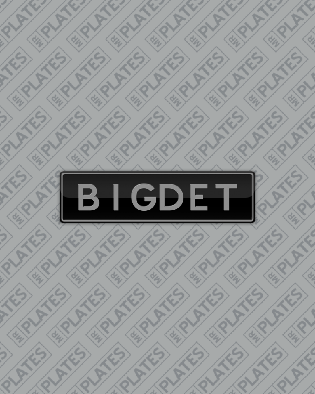 BIGDET (BIG DEBT) Number Plates For Sale, VIC - MrPlates