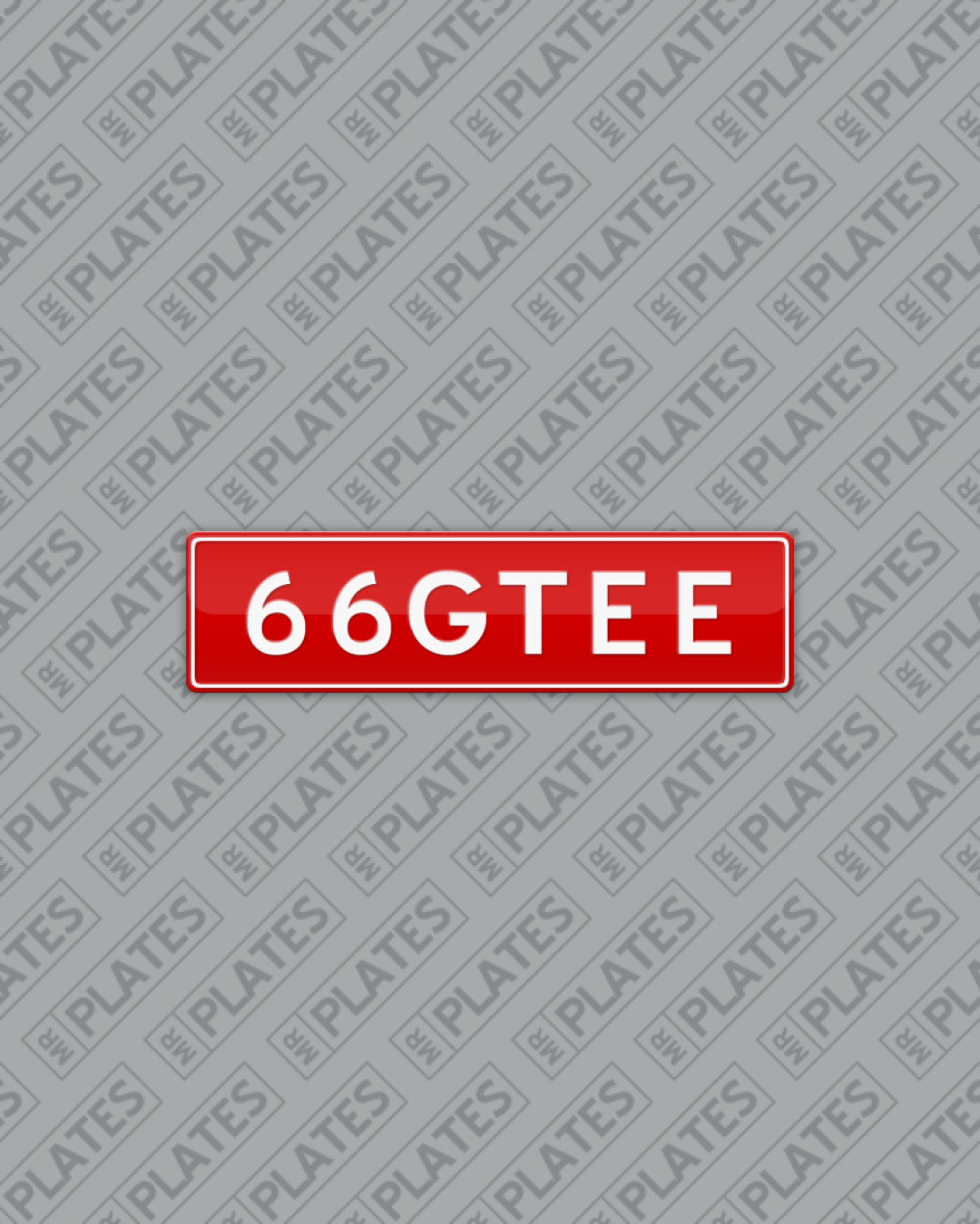 66GTEE (Suit A 1966 GT) Number Plates For Sale, VIC - MrPlates