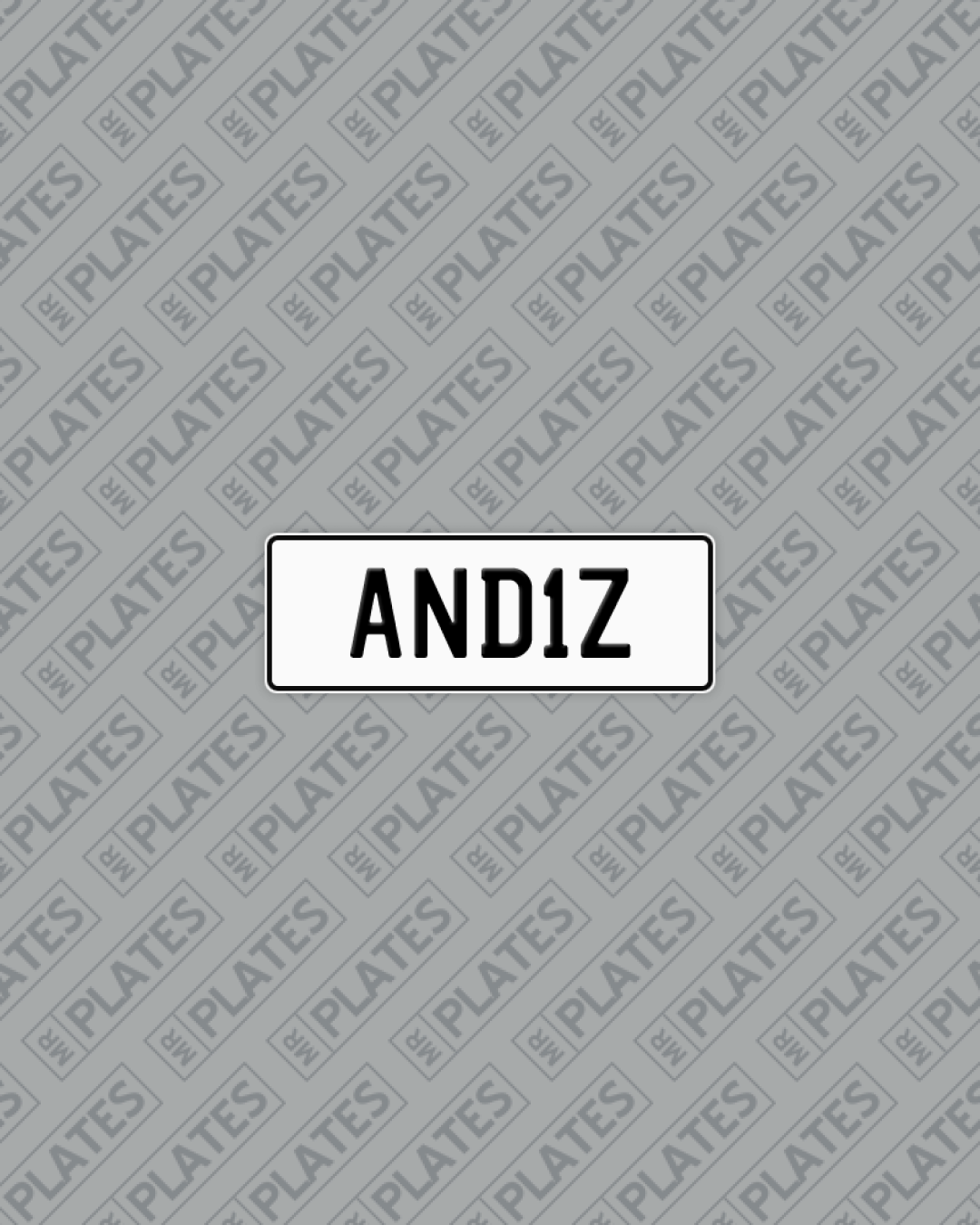 AND1Z (ANDY'S) Number Plates For Sale - MrPlates