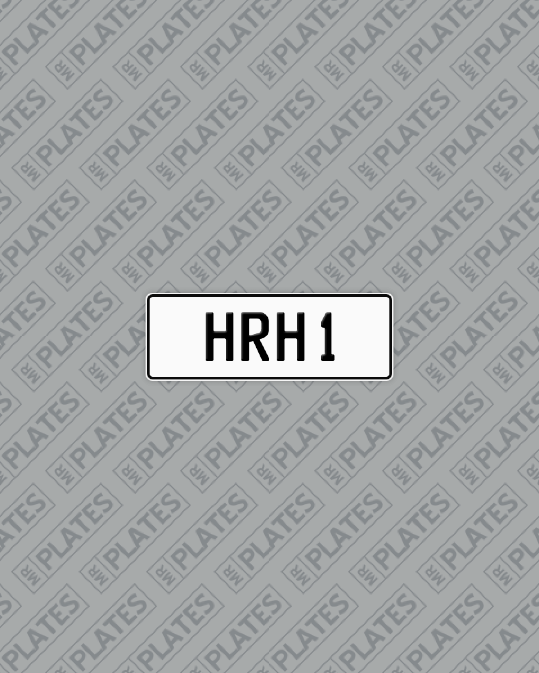 HRH 1 (Her / His Royal Highness Or Initials HRH) Number Plates For Sale ...